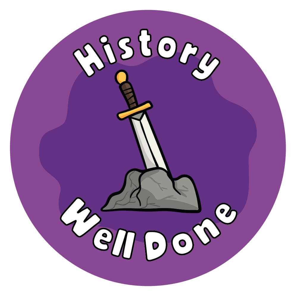 History Well Done Reward Stickers — MyClassroom