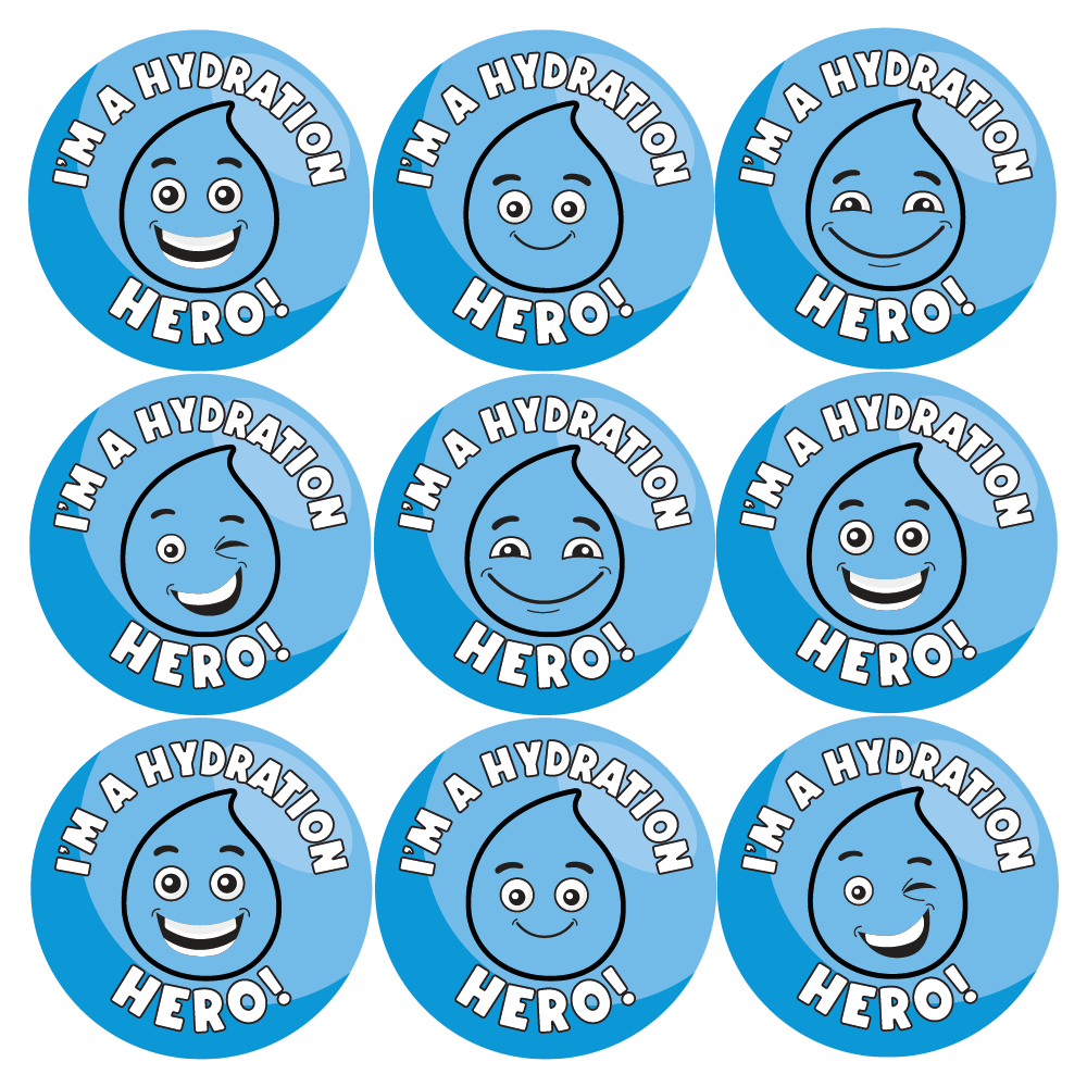 Hydration Hero Reward Stickers — MyClassroom