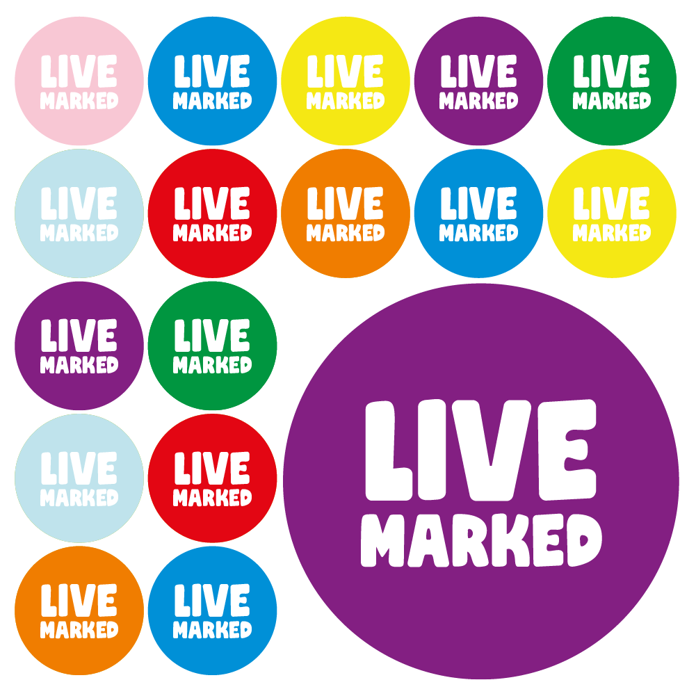 900 Live Marked Marking Stickers 10mm — MyClassroom