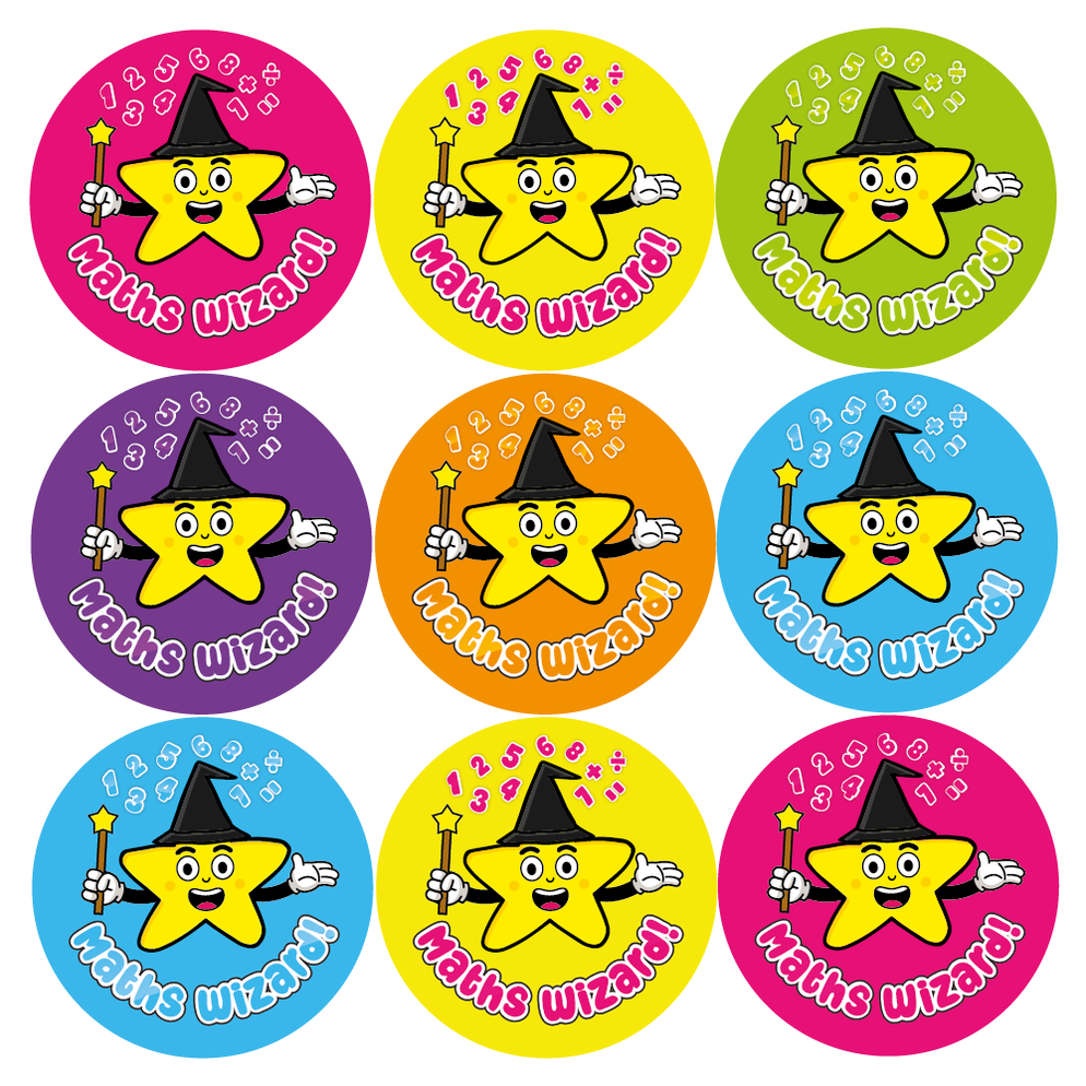 Maths Wizard Reward Stickers — MyClassroom