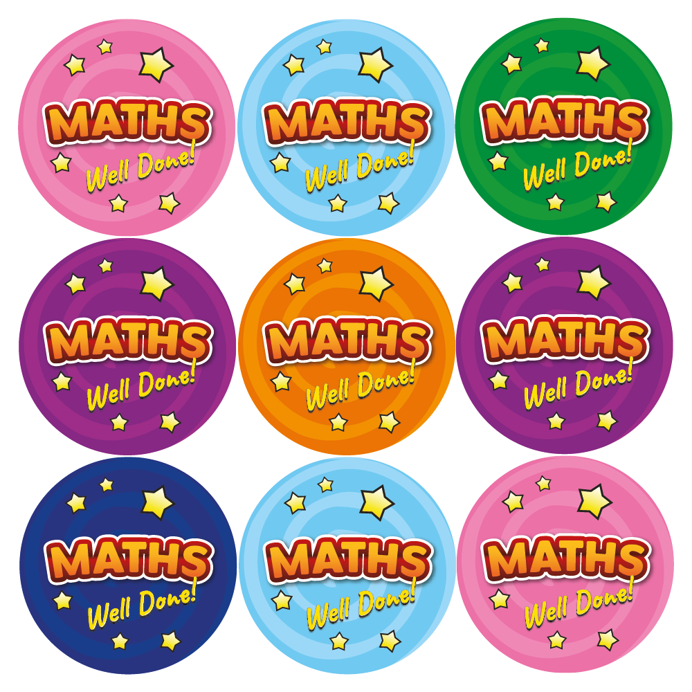 Maths Well Done Reward Stickers — MyClassroom
