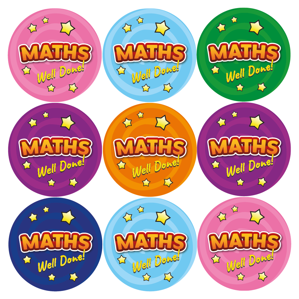 Maths Well Done Reward Stickers — MyClassroom