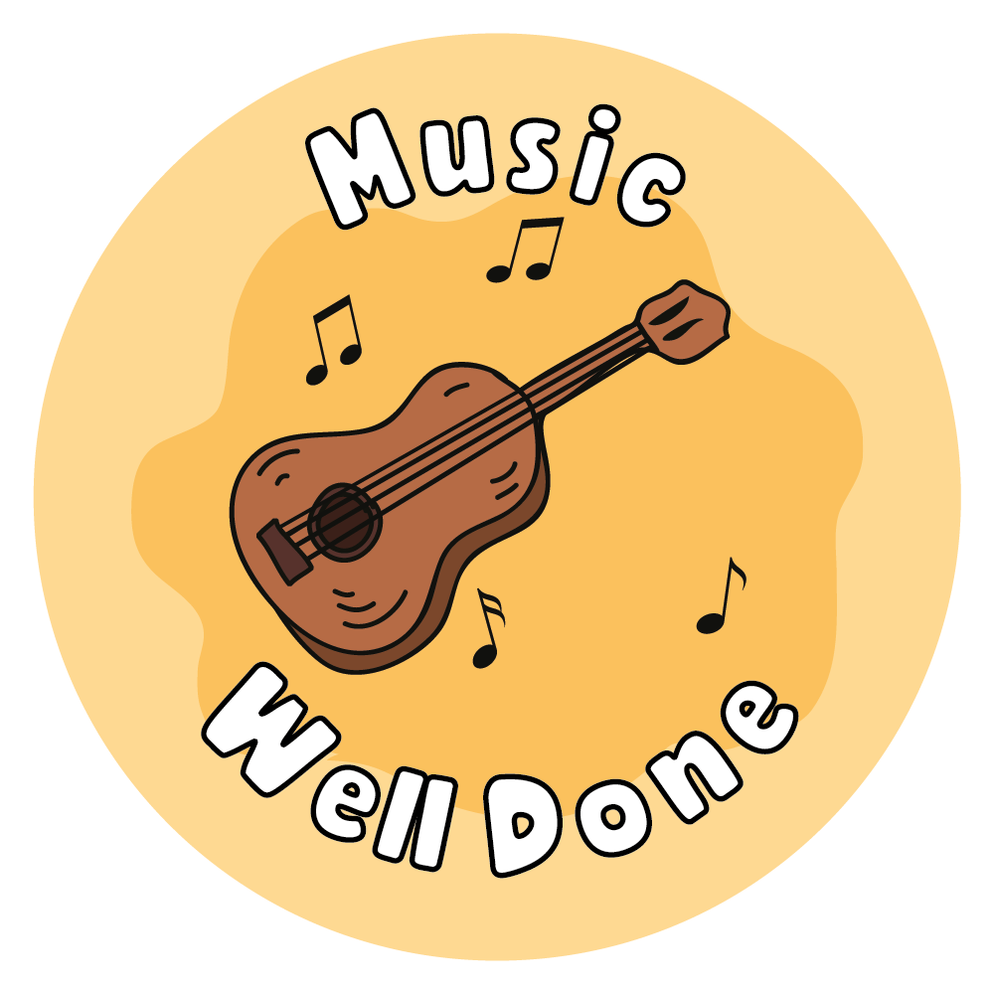Music Well Done Reward Stickers — MyClassroom