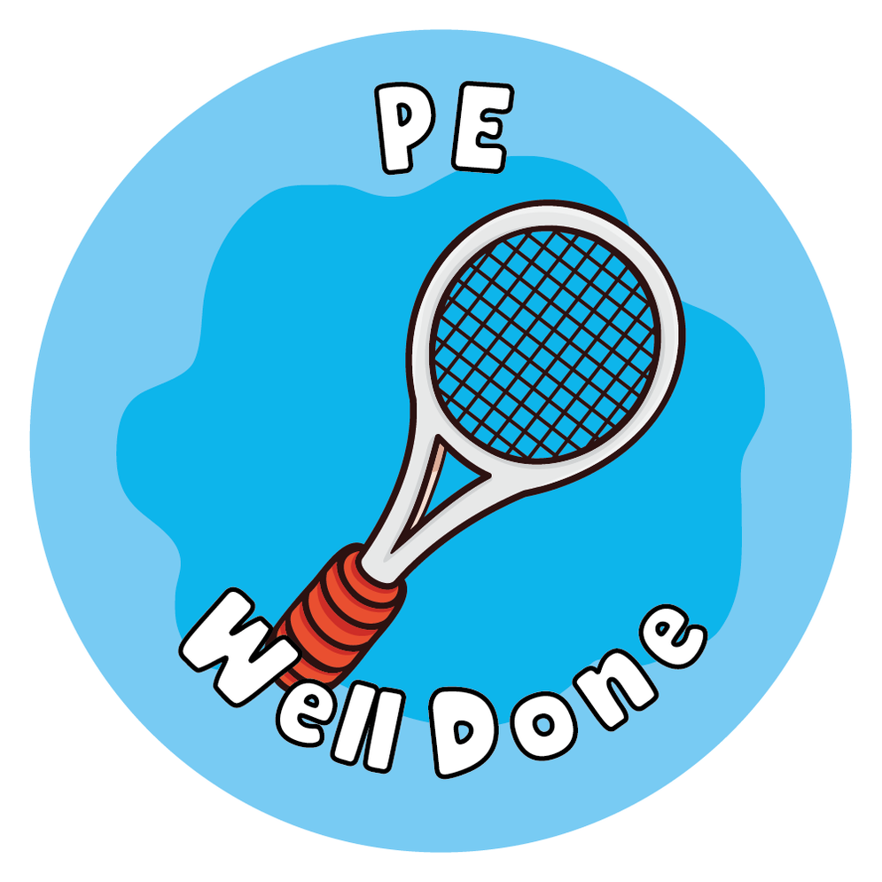 PE Well Done Reward Stickers — MyClassroom