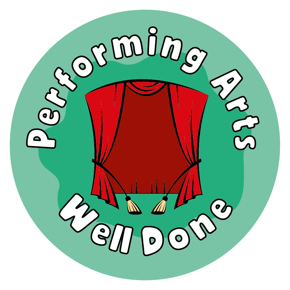 Performing Arts Well Done Reward Stickers — MyClassroom