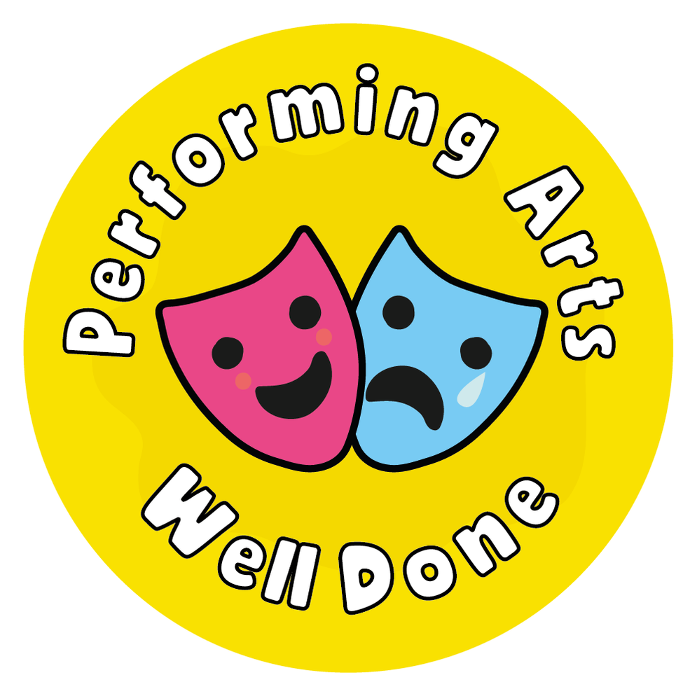 Performing Arts Well Done Reward Stickers — MyClassroom