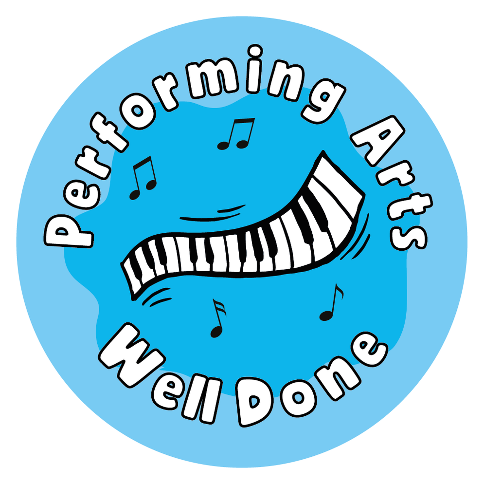 Performing Arts Well Done Reward Stickers — MyClassroom