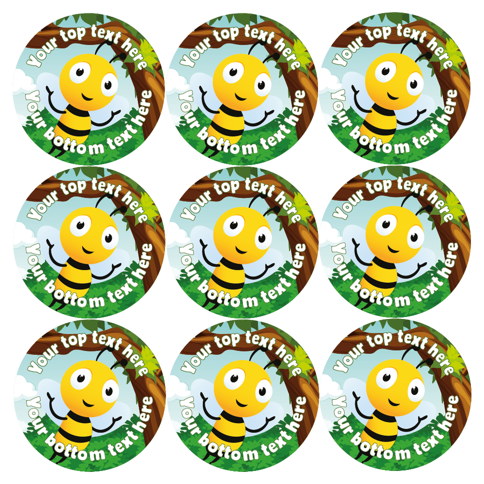Personalised Bee Reward Stickers — MyClassroom