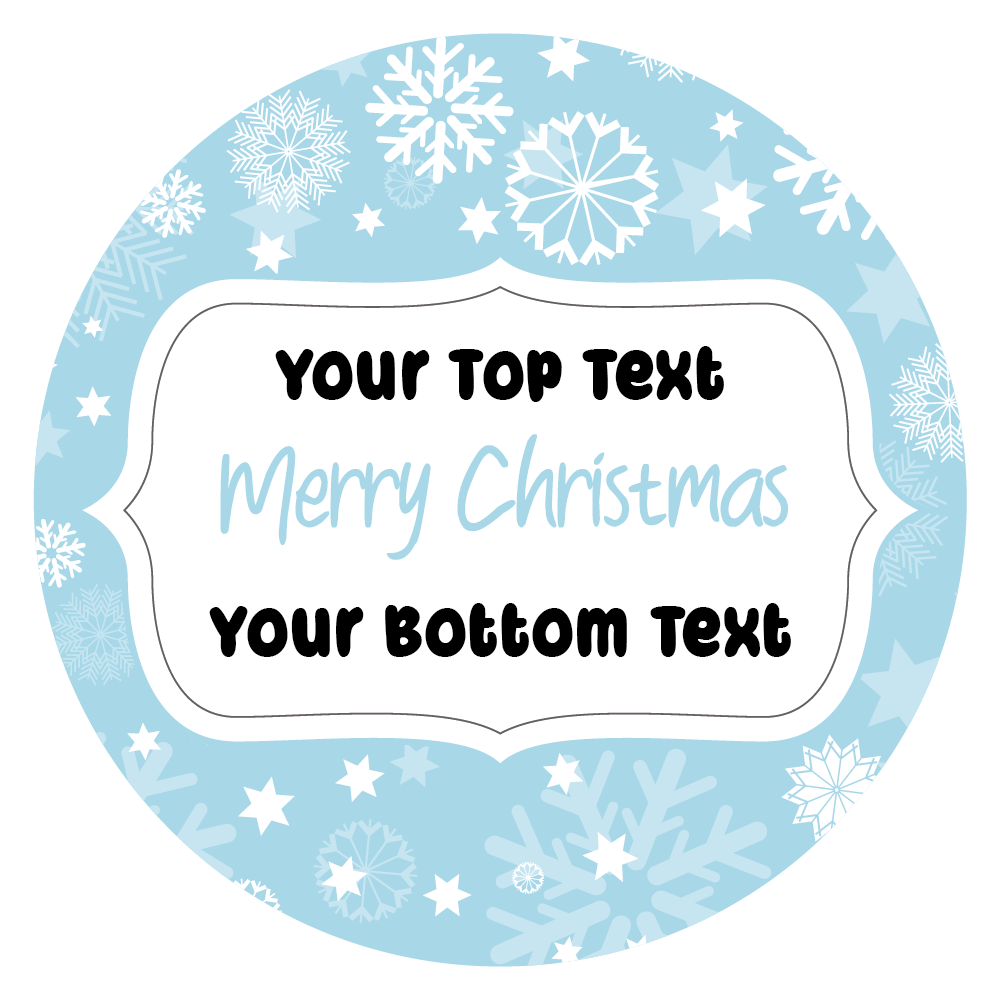 Personalised Blue Christmas Present Labels — MyClassroom