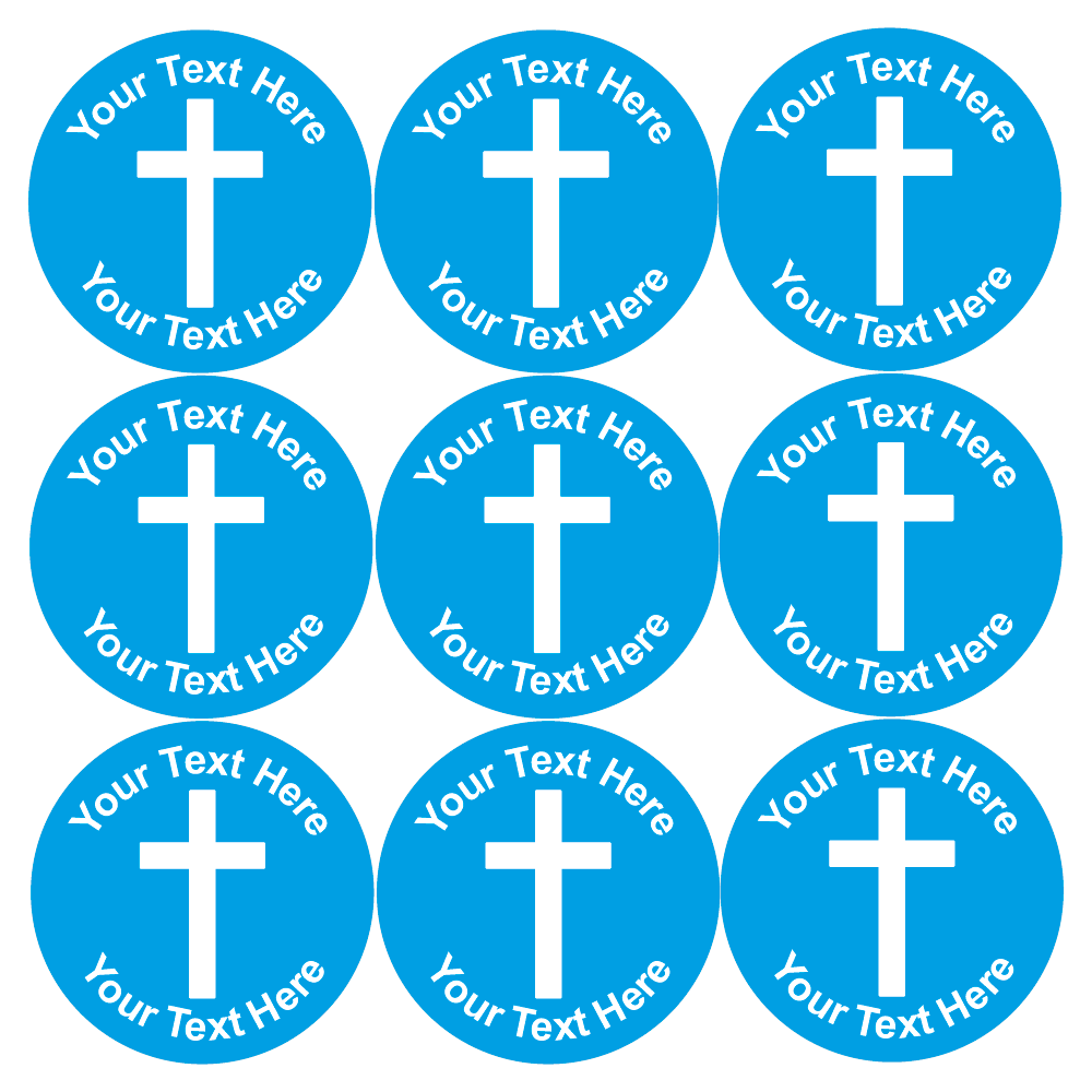 Personalised Christian Cross Reward Stickers — MyClassroom