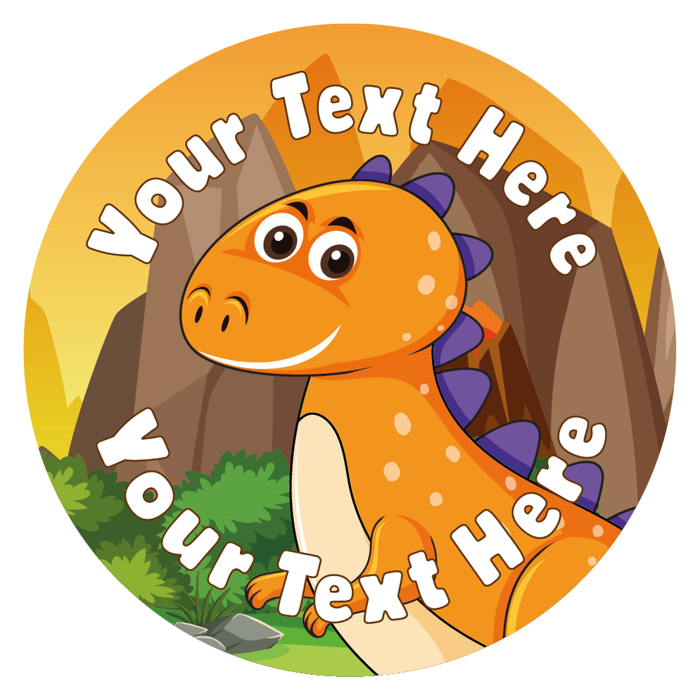 Personalised Happy Dinosaur Stickers — MyClassroom