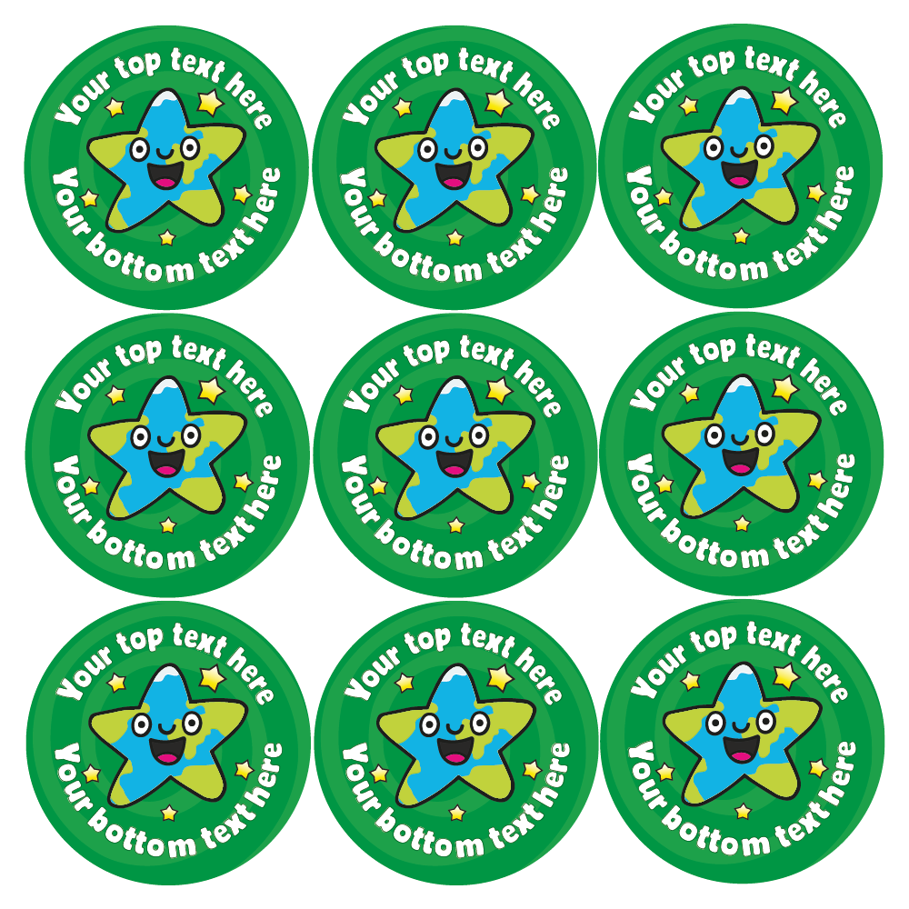 Personalised Geography Reward Stickers — MyClassroom