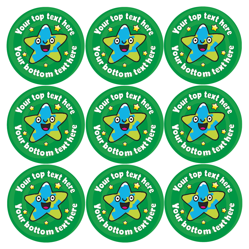 Personalised Geography Reward Stickers — MyClassroom