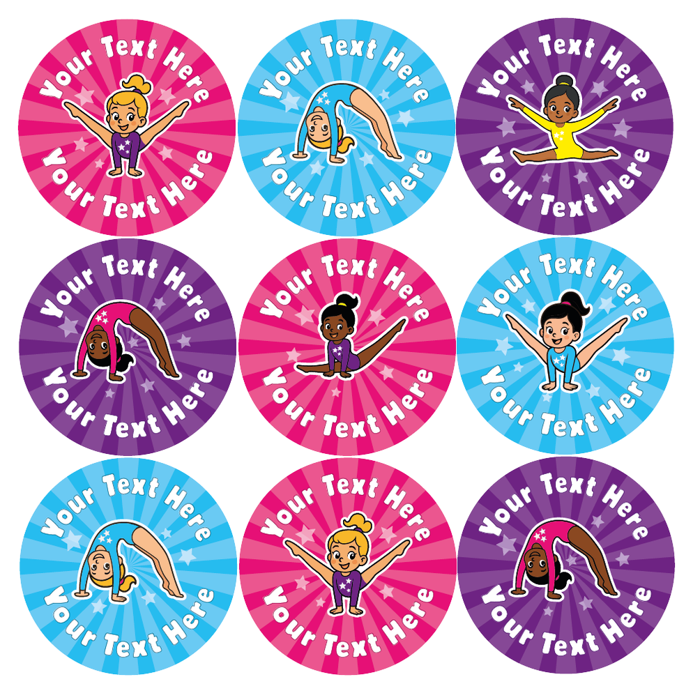 Personalised Gymnastics Reward Stickers — MyClassroom