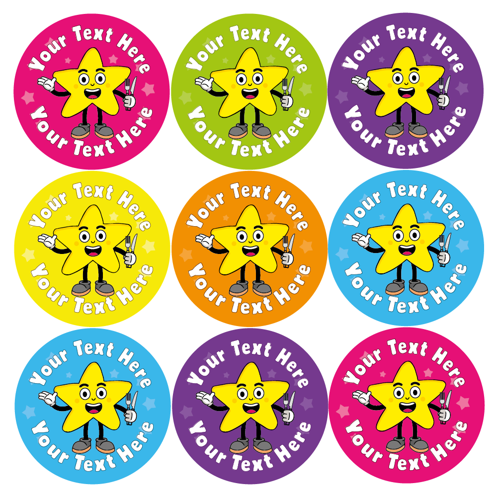 Personalised Lunchtime Superstar Reward Stickers — MyClassroom