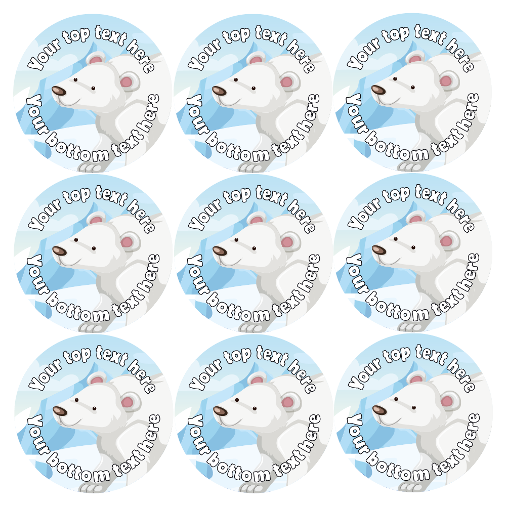 Personalised Polar Bear Reward Stickers — MyClassroom