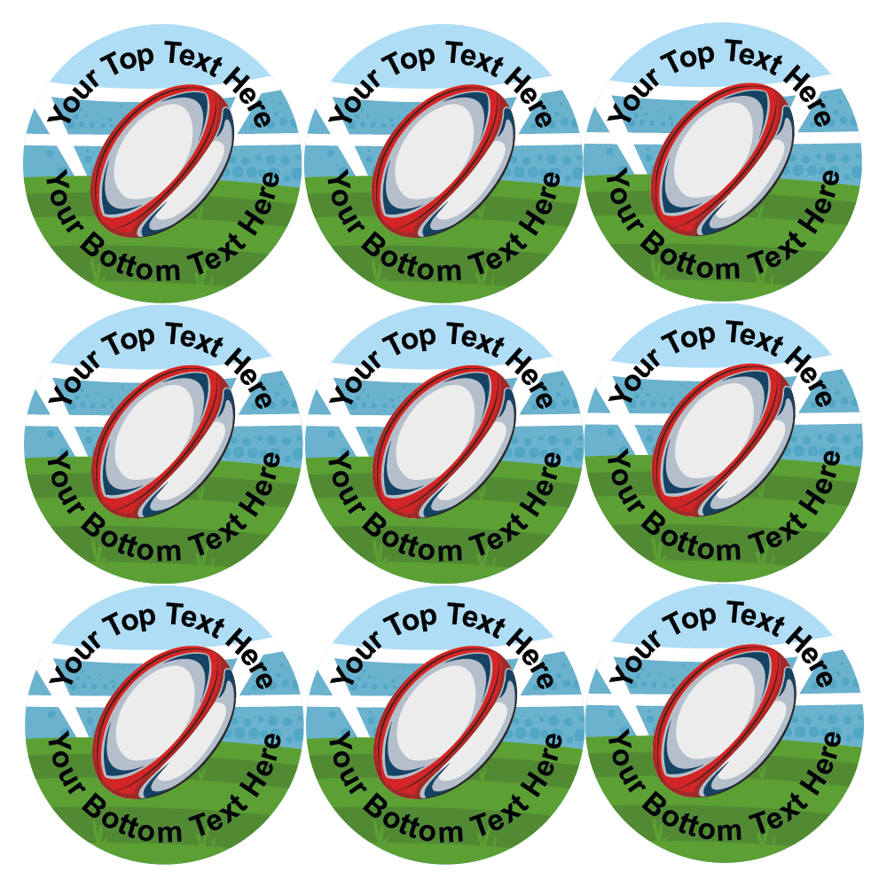 Personalised Rugby Reward Stickers — MyClassroom