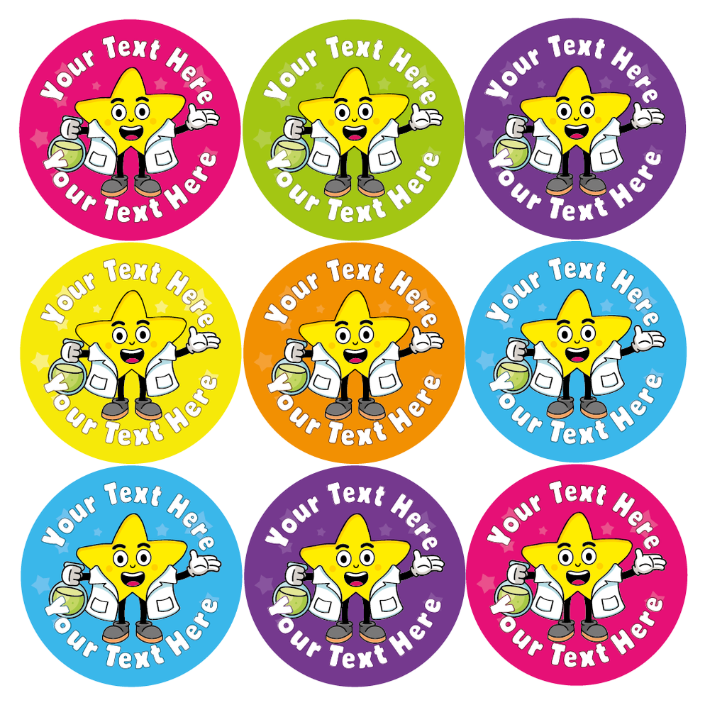 Personalised Science Superstar Reward Stickers — MyClassroom