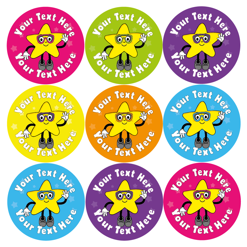 Personalised Swimming Superstar Reward Stickers — MyClassroom