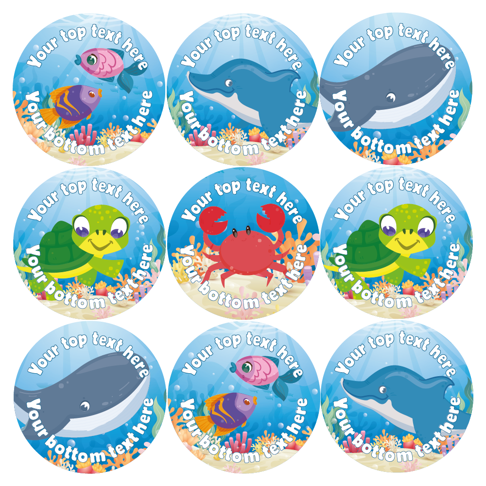 Personalised Under The Sea Reward Stickers — MyClassroom