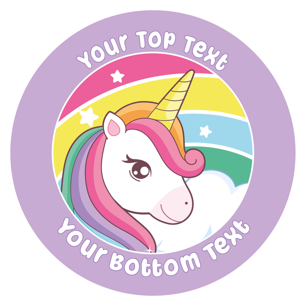Personalised Rainbow Unicorns Reward Stickers — MyClassroom