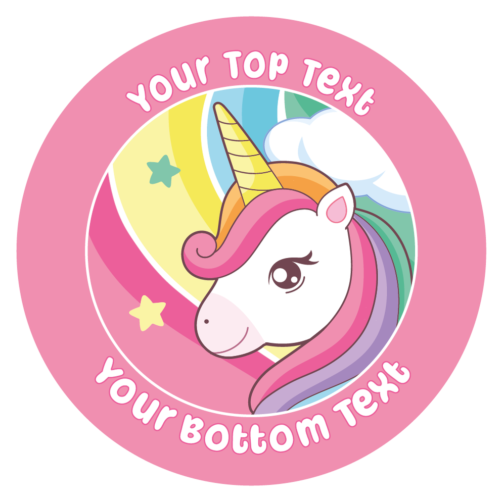 Personalised Rainbow Unicorns Reward Stickers — MyClassroom