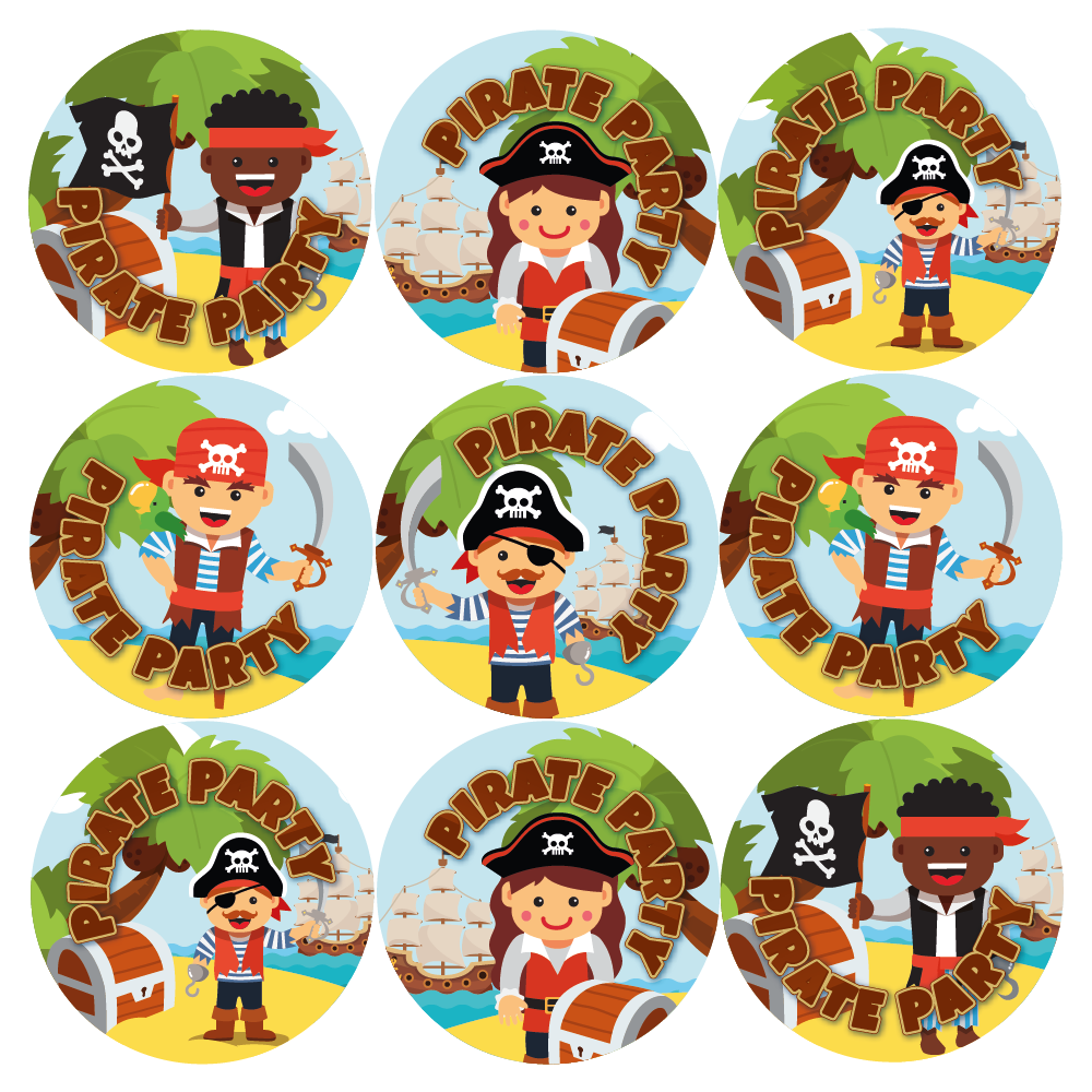 Pirate Party Stickers — MyClassroom