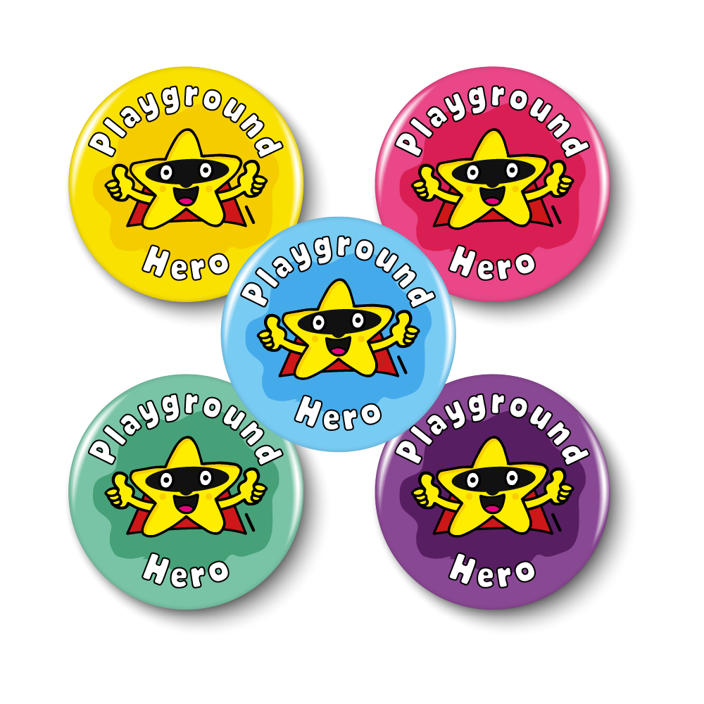 Playground Hero Reward Badges (10 Badges - 38mm) — MyClassroom