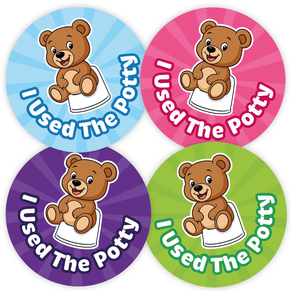Teddy Bear Potty Training Reward Stickers — MyClassroom