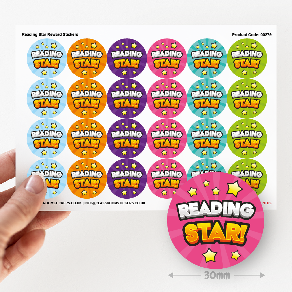 864 Reading Reward Stickers Value Pack (30mm) — MyClassroom