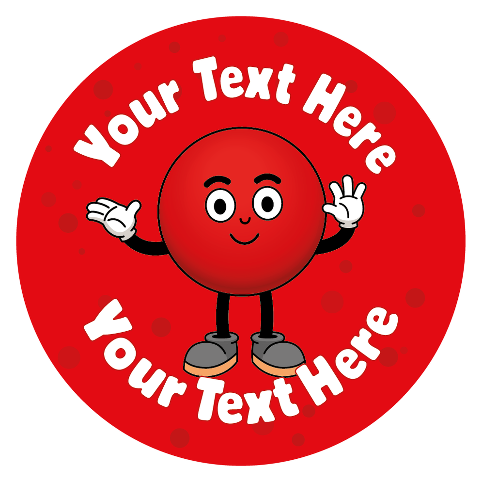 Personalised Happy Red Clown Nose Reward Stickers — MyClassroom