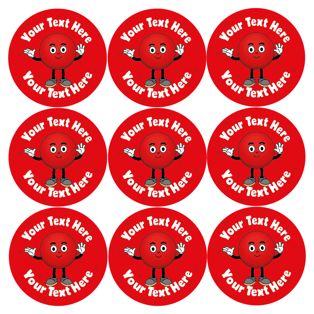 Personalised Happy Red Clown Nose Reward Stickers — MyClassroom