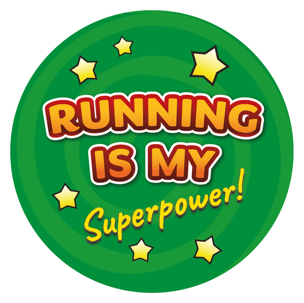 Running is my Superpower Reward Stickers — MyClassroom