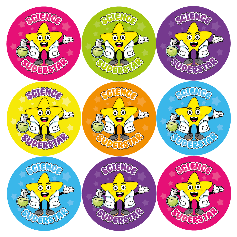 Science Superstar Reward Stickers — MyClassroom