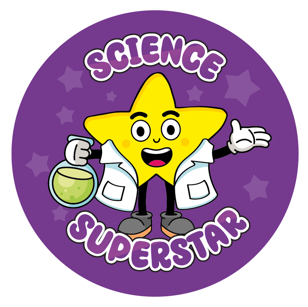Science Superstar Reward Stickers — MyClassroom