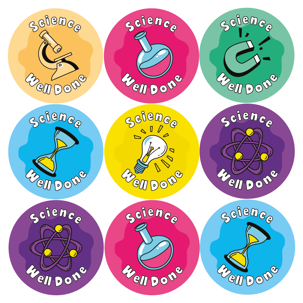 Science Well Done Reward Stickers — MyClassroom