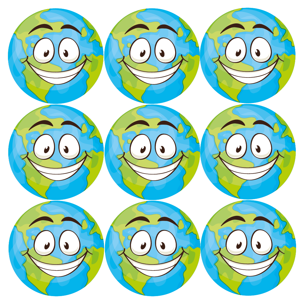 Happy Earth Reward Stickers — MyClassroom