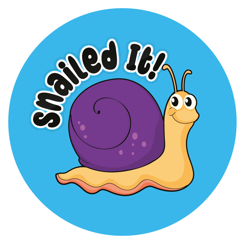 Snailed It! Snail Reward Stickers — MyClassroom