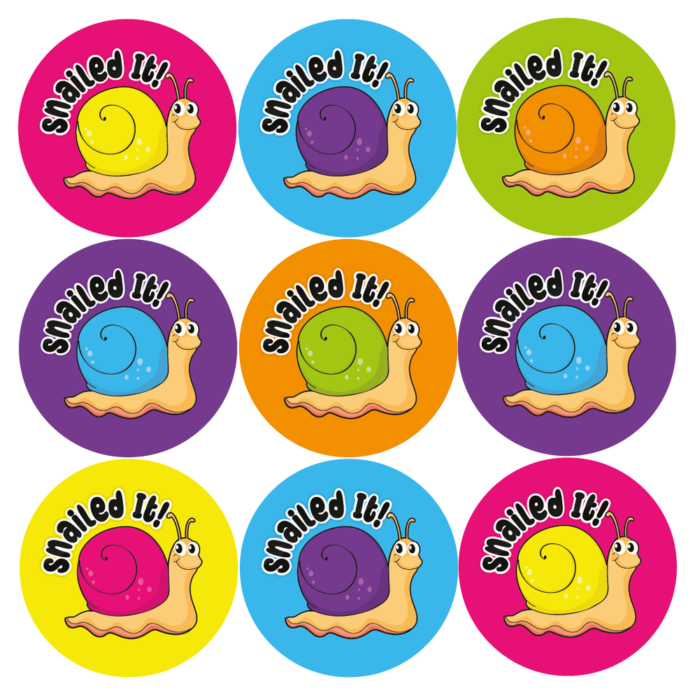 Snailed It! Snail Reward Stickers — MyClassroom