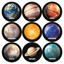 Solar System Planets Space Reward Stickers — MyClassroom