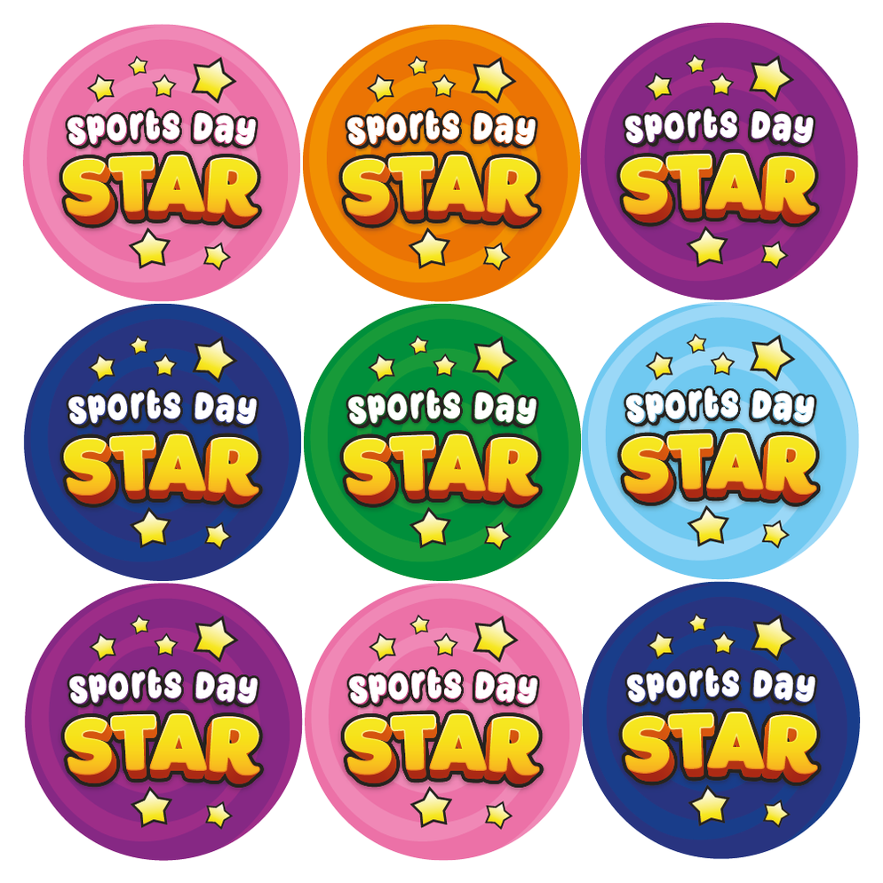 Sports Day Star Reward Stickers — MyClassroom