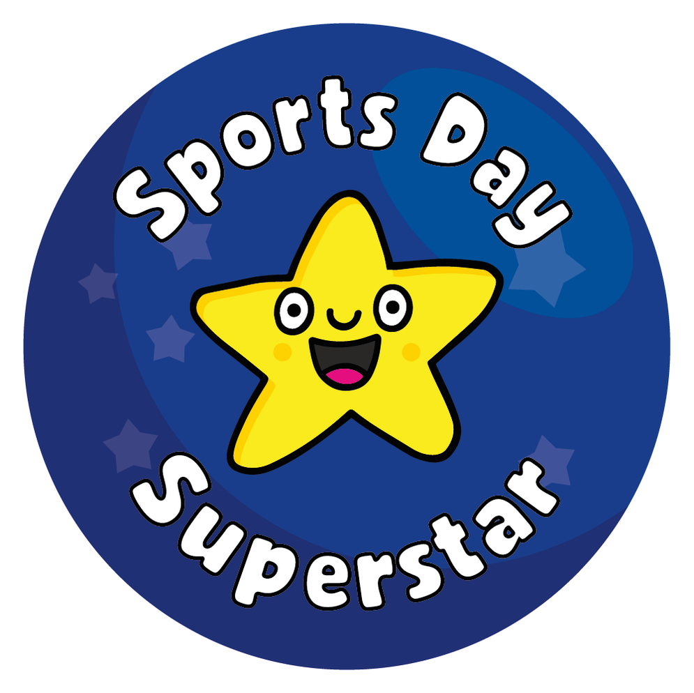 Sports Day Superstar Reward Stickers — MyClassroom