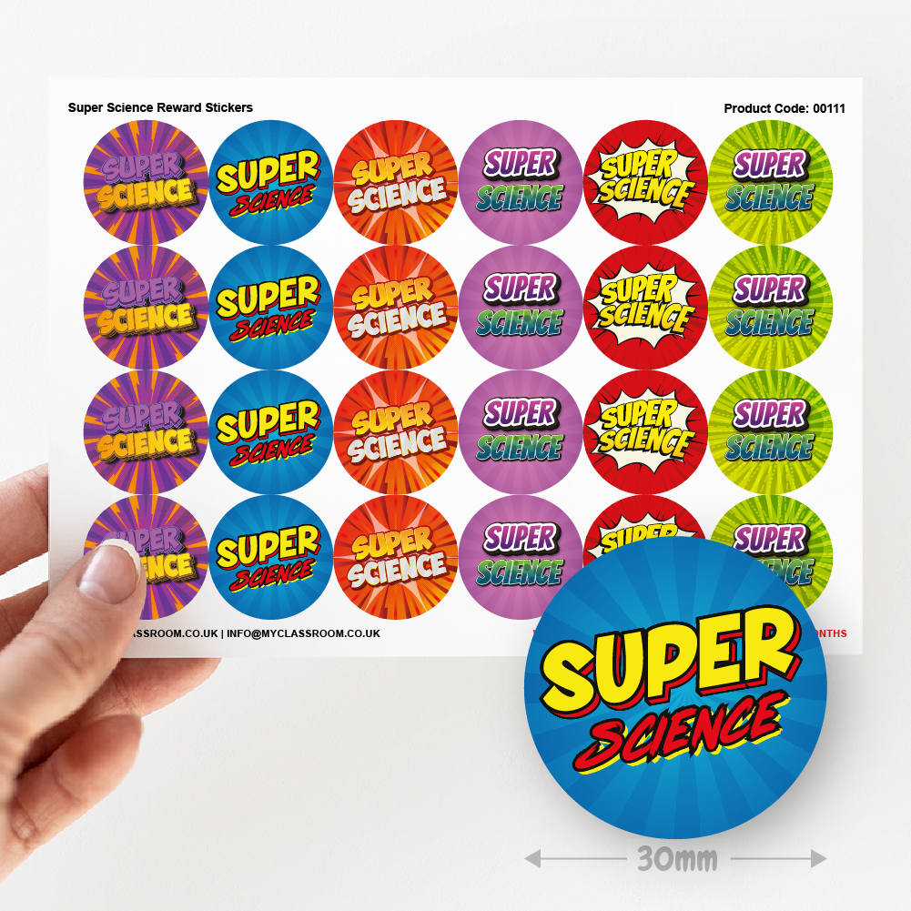 864 Science Reward Stickers Value Pack (30mm) — MyClassroom
