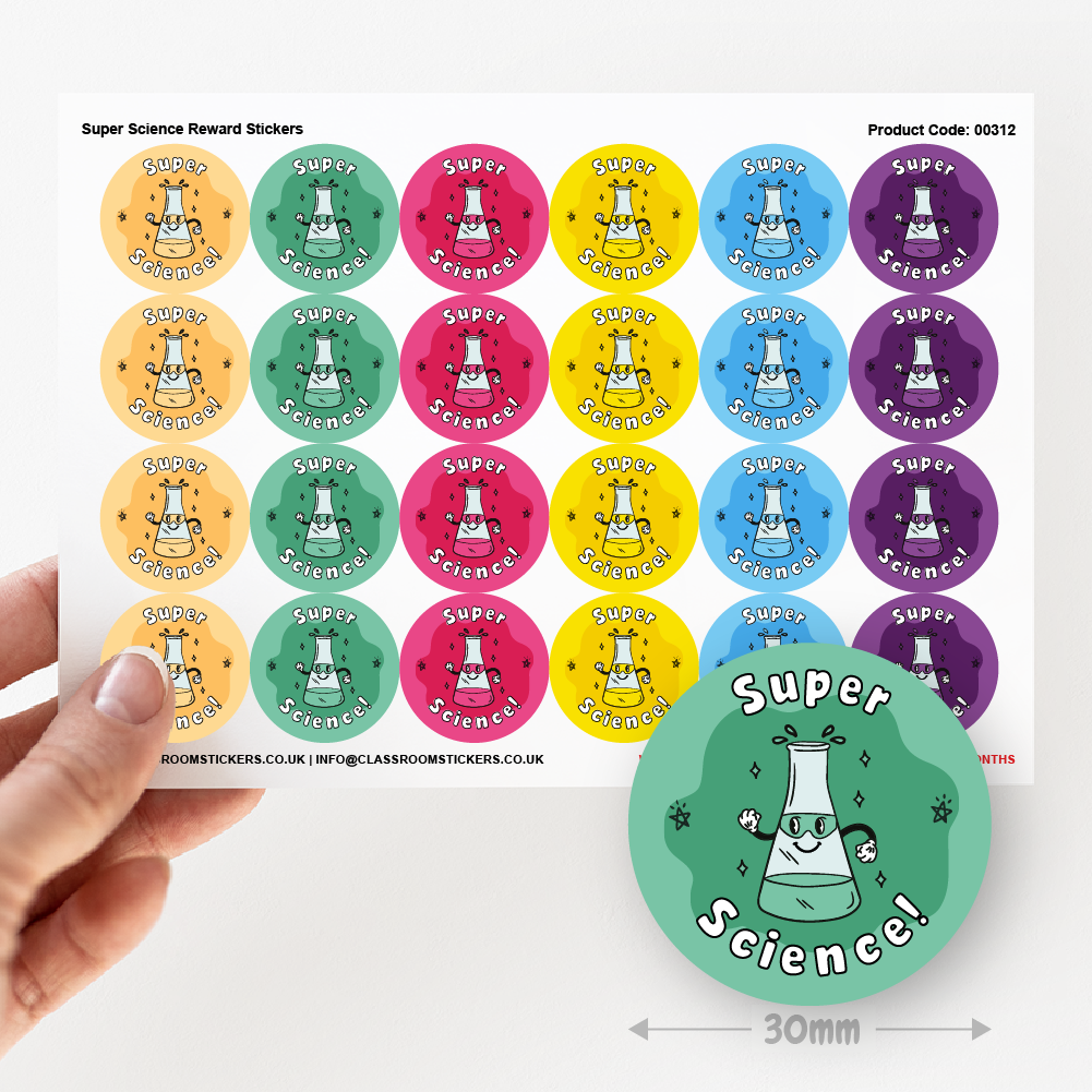 864 Science Reward Stickers Value Pack (30mm) — MyClassroom