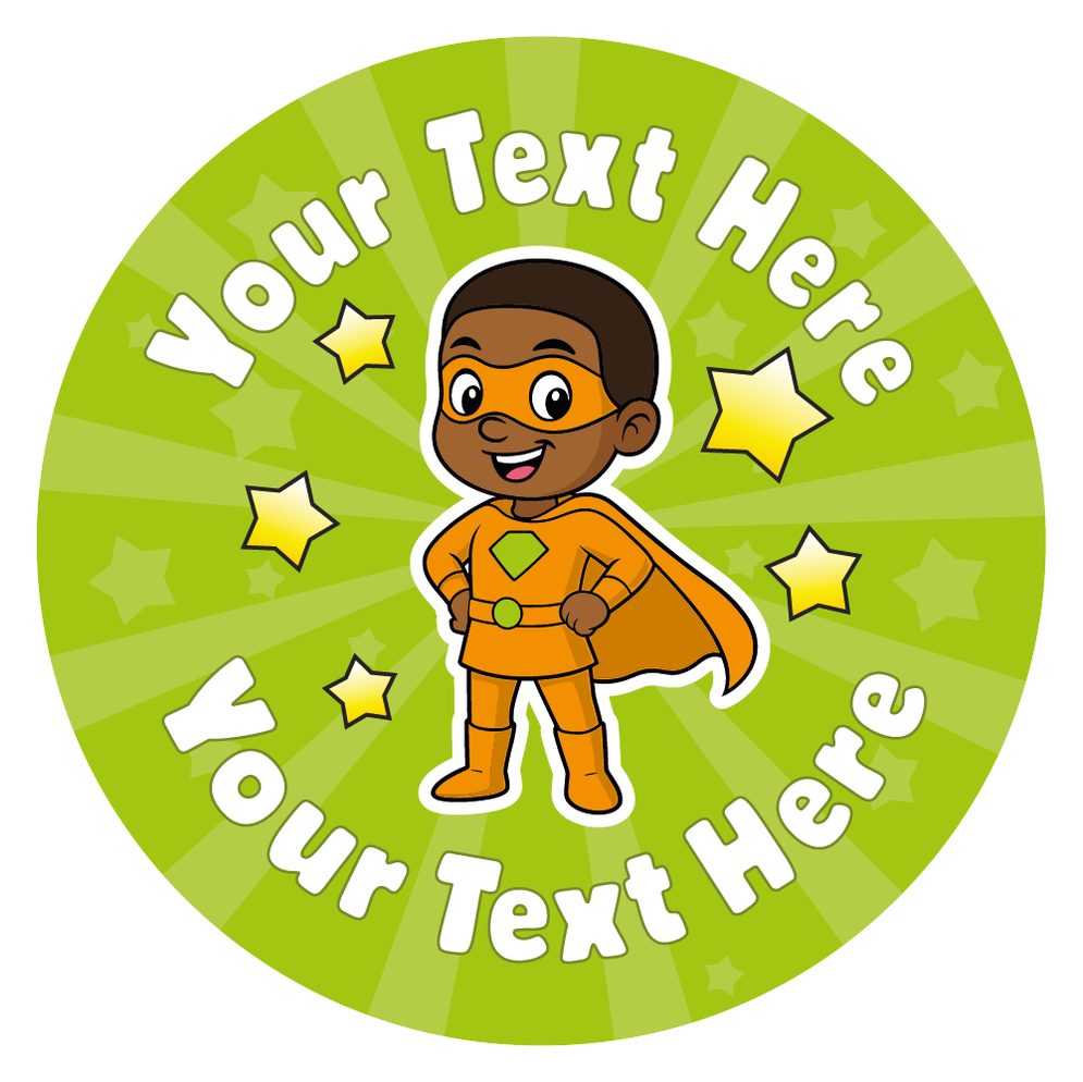 Personalised Superhero Reward Stickers — MyClassroom