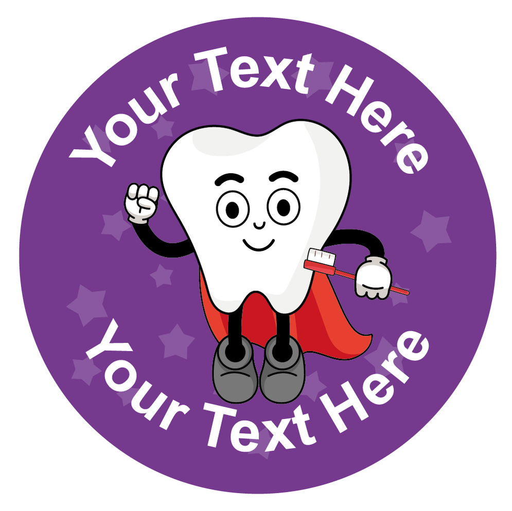 Personalised Super Teeth Reward Stickers — MyClassroom