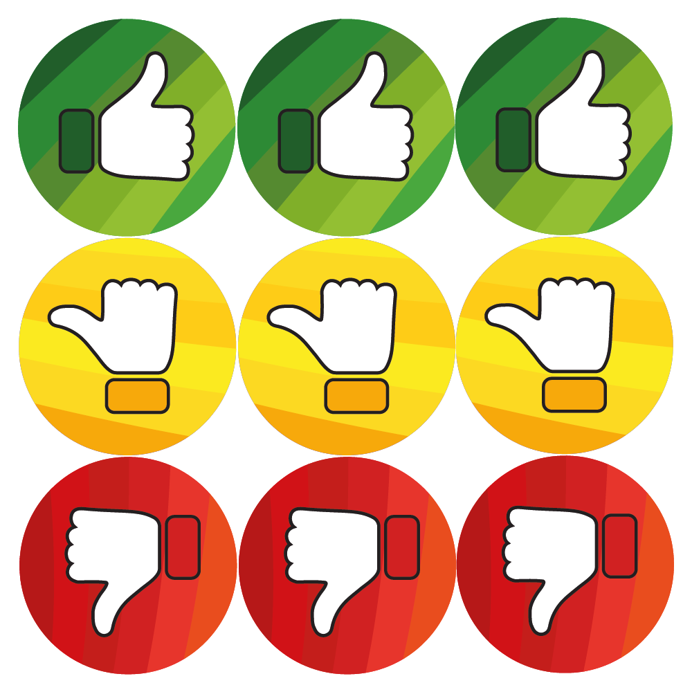 Traffic Light Thumbs Marking and Reward Stickers — MyClassroom