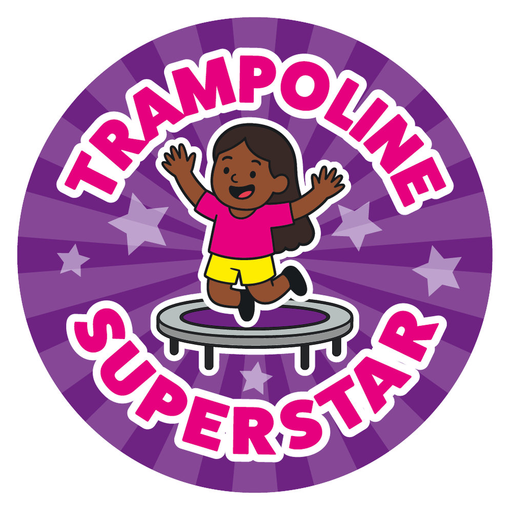 Trampoline Superstar Reward Stickers — MyClassroom