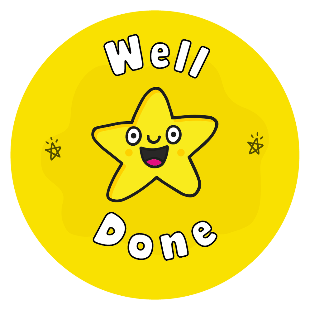 Well Done Star Reward Stickers — MyClassroom