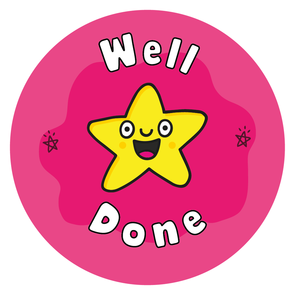 Well Done Star Reward Stickers — MyClassroom